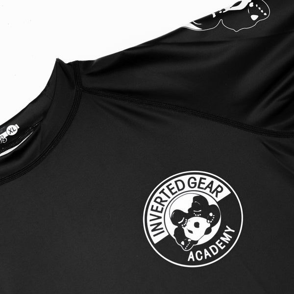 Academy Black Round Logo Long Sleeve Rashguard – Inverted Gear